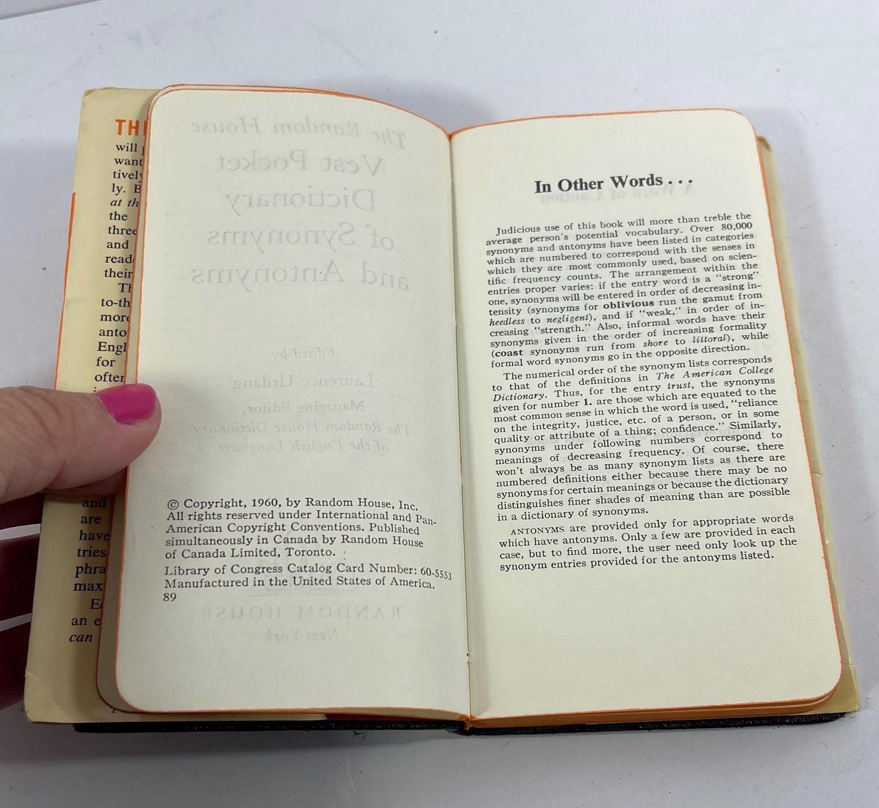 Two Classic Spelling and Vocabulary Books - Random House Dictionary of ...