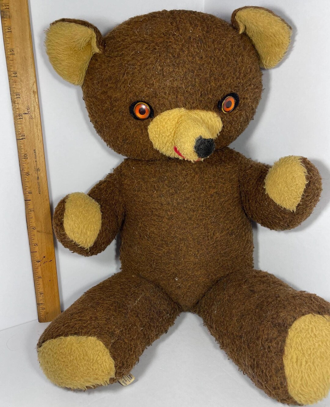 Large Vintage Animal Fair Stuffed Brown Teddy Bear - Etsy