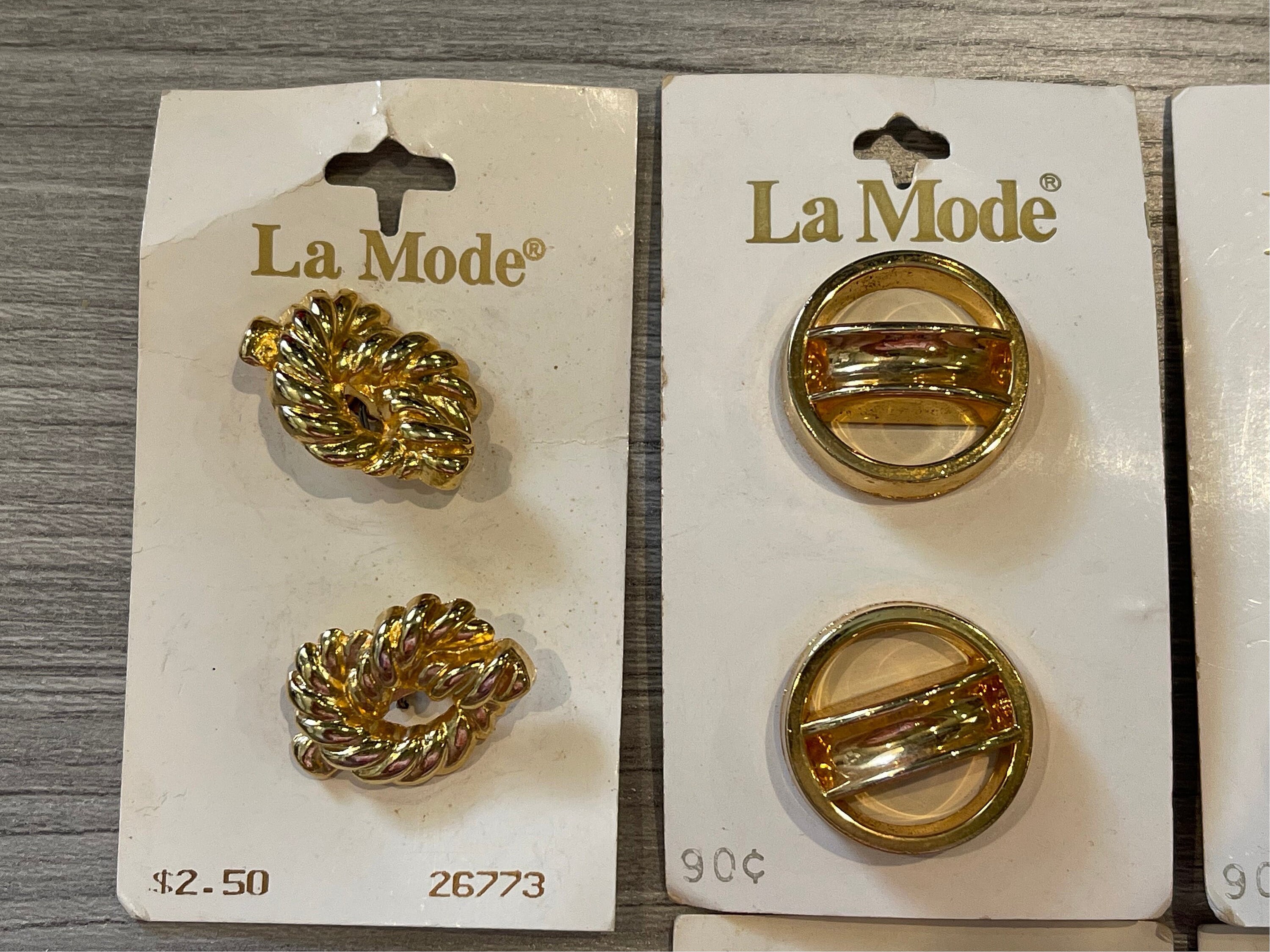 Vintage La Mode Buttons on Cards - Etsy