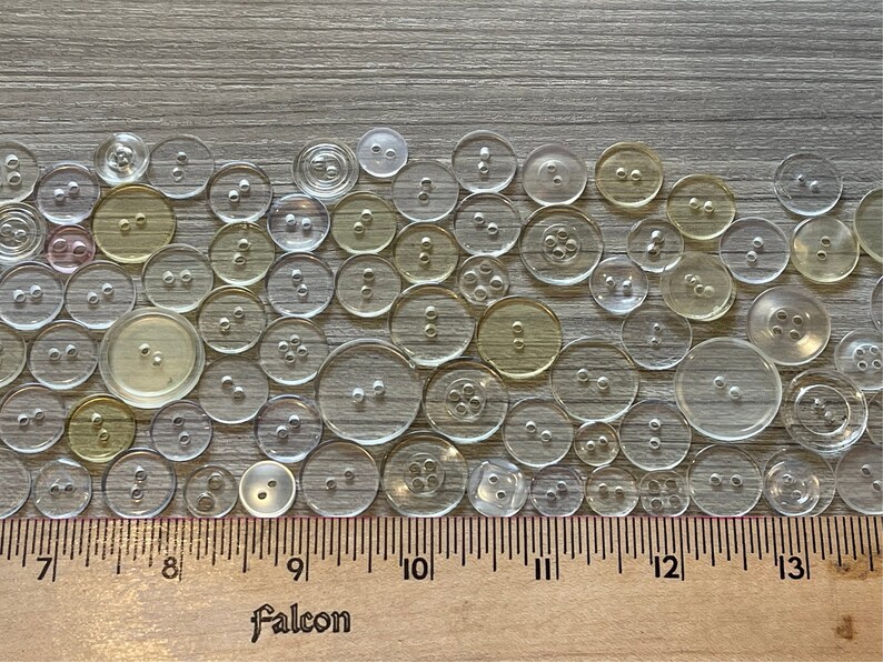 Large Lot of Transparent / Clear Buttons - Over 150 Buttons!!!! - Etsy