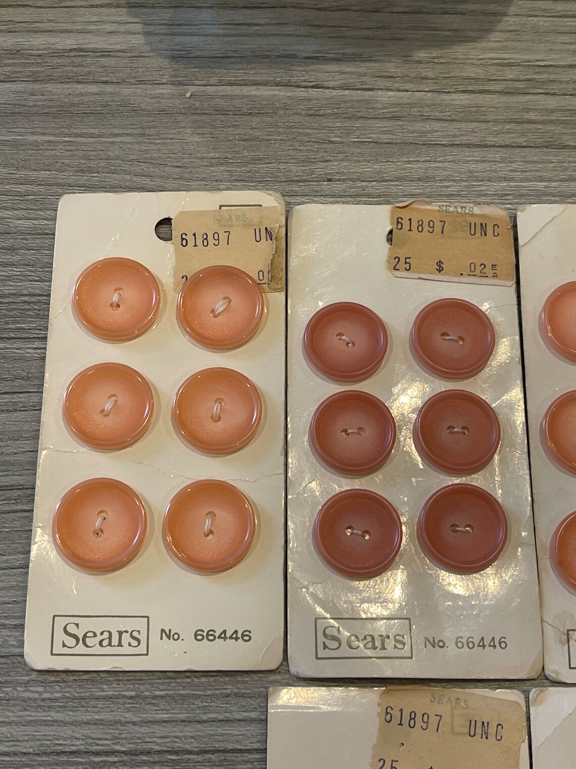 Peach Buttons - Sears Buttons - Etsy