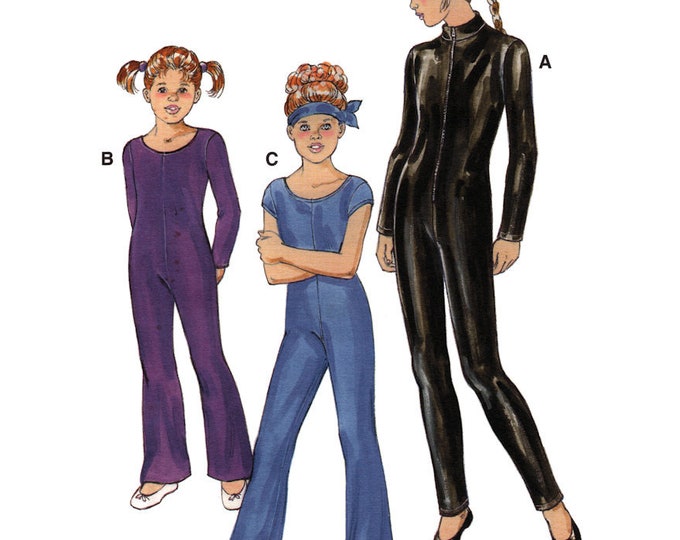 Kwik Sew 3104 Child's Unitard With Neckline and Sleeve Variations ...