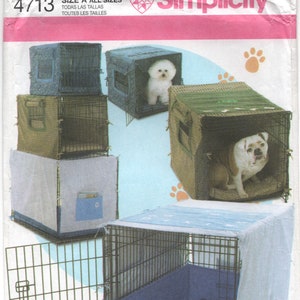 Simplicity 4713 Pet Crate Covers and Accessories in Three Sizes, Uncut ...