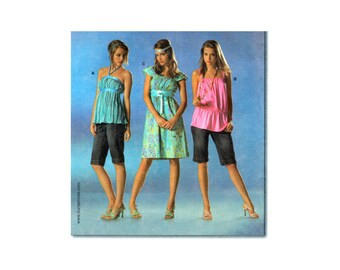 Uncut Vintage Burda Sewing Pattern Dress and Top Misses' Size 6 8 10 12 ...