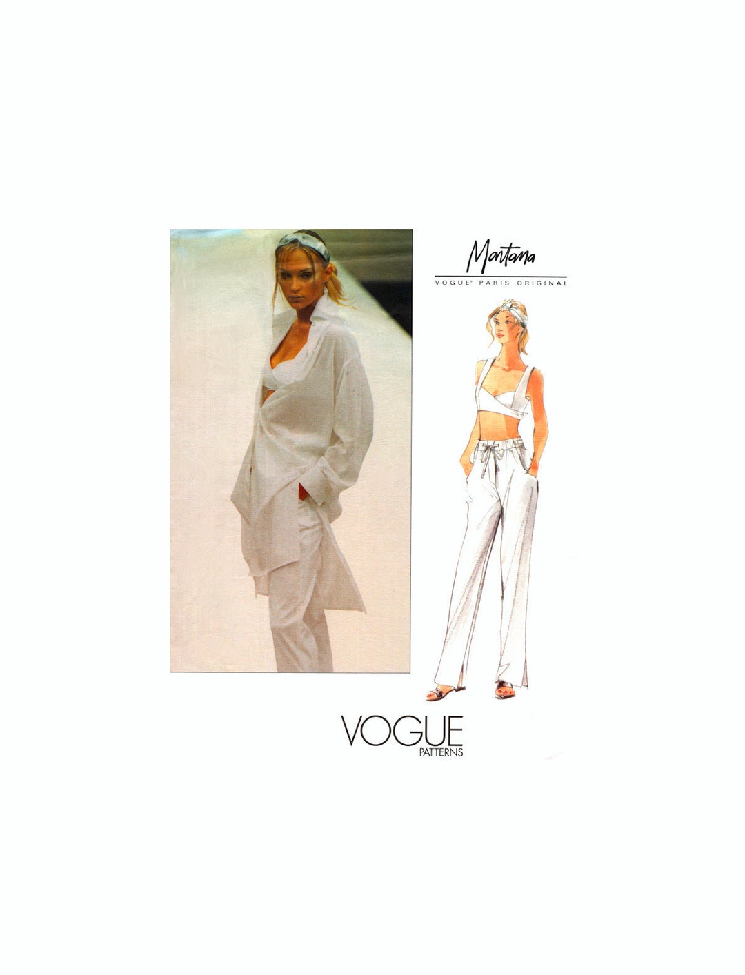 Vogue 2313 Montana Shirt, Bra Top and Pants, Uncut, Factory Folded ...