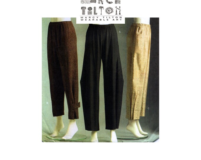 Vogue 8397 Marcy Tilton Pull On, Front Pleated, Tapered Pants, Uncut ...