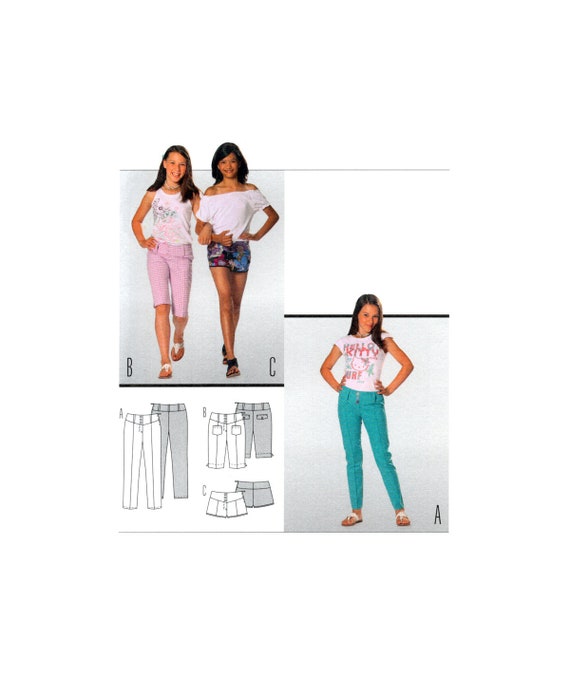 Burda Kids 9515 Girls' Slim Fit Pants With Broad Yoke in - Etsy Australia