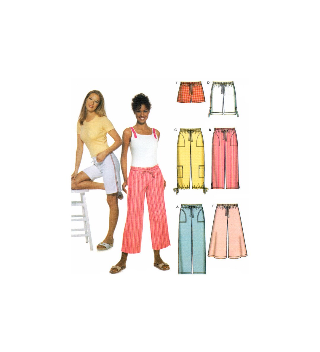 Simplicity 5062 Low Rise Pants and Shorts, Each in Two Lengths and ...