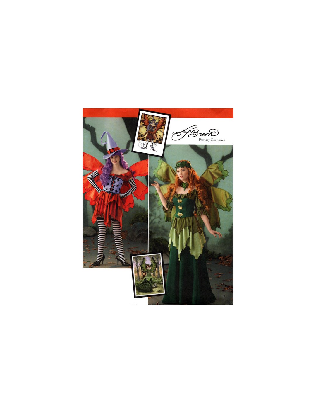 Simplicity 1550 Fantasy Costumes: Fairy and Hat in Three Sizes, Uncut ...