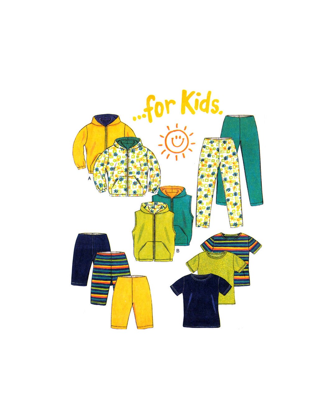 New Look 6746 Child's Hooded Jacket or Vest Top Pants - Etsy.de