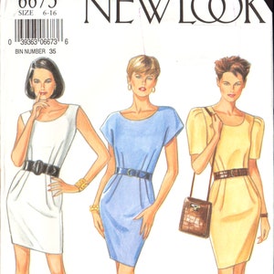 New Look 6673 Shift Dress With Sleeve Variations Uncut - Etsy Australia