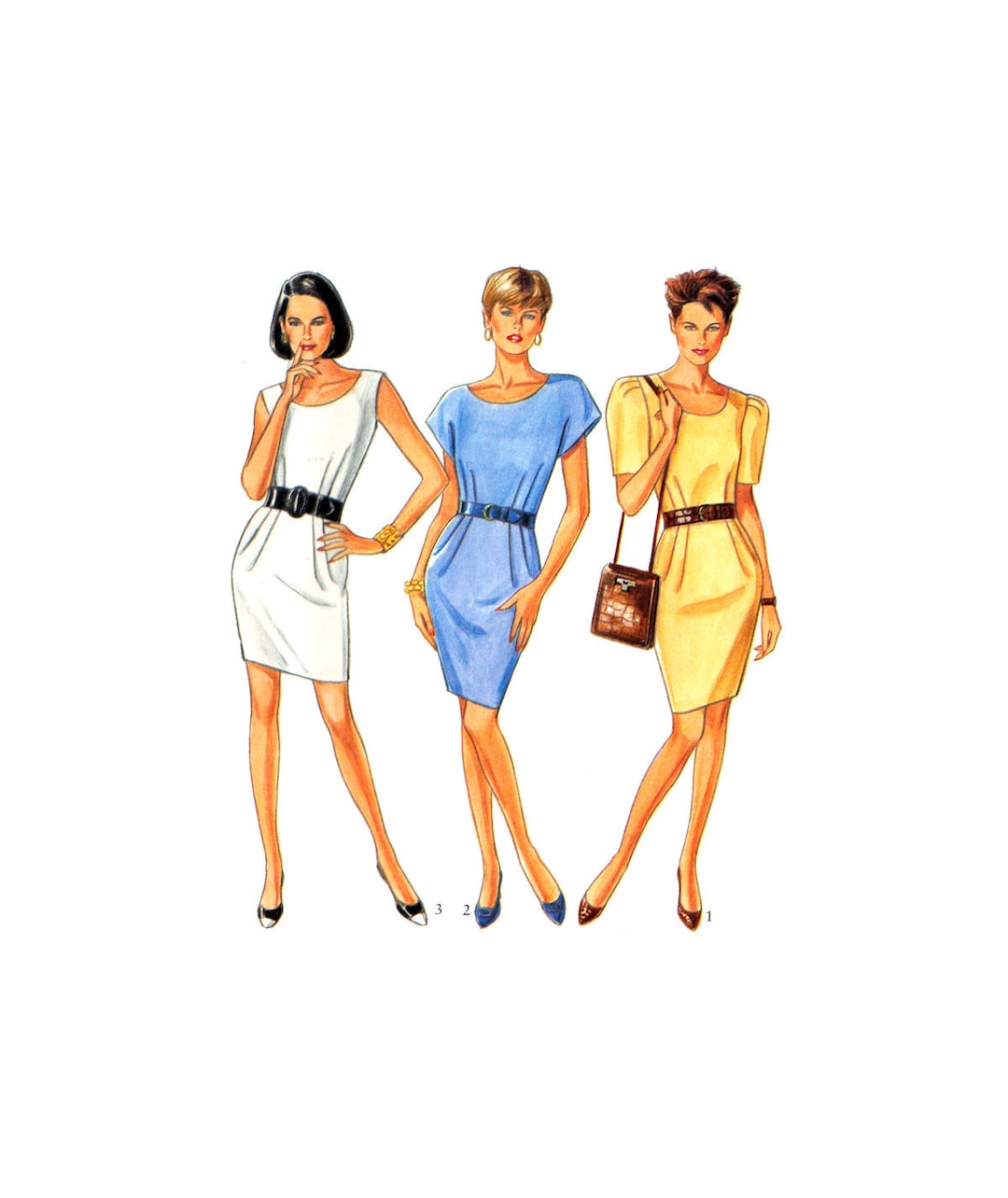 New Look 6673 Shift Dress With Sleeve Variations, Uncut, Factory Folded ...