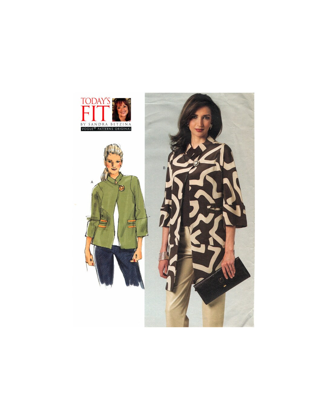 Vogue 1262 Sandra Betzina Loose Fitting Jacket, Uncut, F/folded, Sewing ...