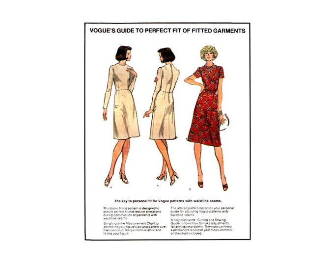 Uncut Vogue Sewing Pattern 1004 Fitting Shell With Jewel Neck - Etsy