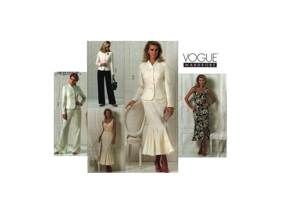 Vogue 2898 Jacket, Top, Dress, Skirt and Pants, Uncut, Factory Folded ...