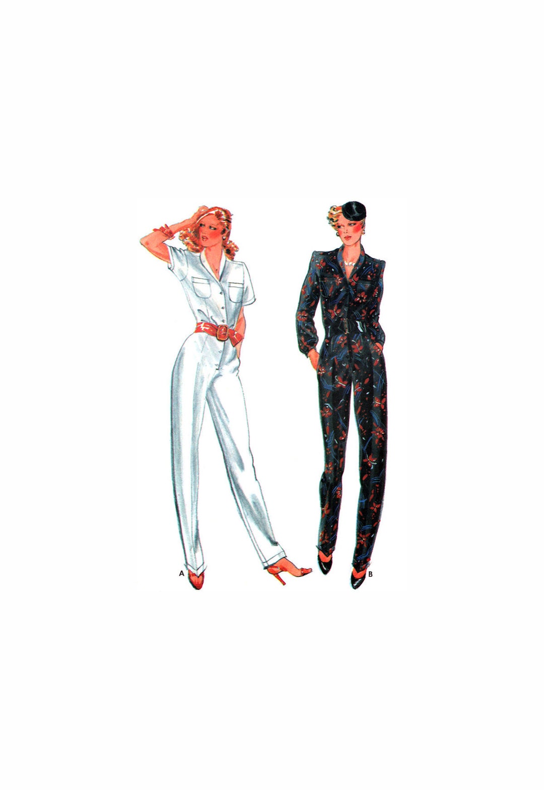 Butterick 6680 Willi Smith Utility Style Jumpsuit With Short or Long ...
