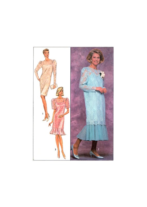 Simplicity 9101 Mother of the Brideflounced Two-piece Dress in - Etsy