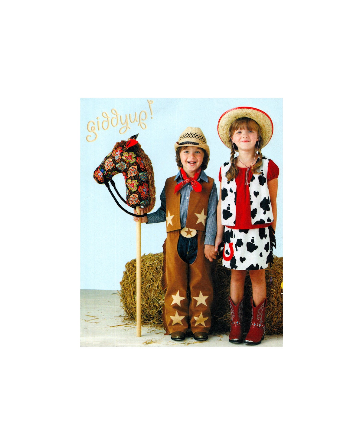 Kwik Sew 3920 Childs' Cowboy Chaps, Vest, Skirt and Pony, Uncut ...