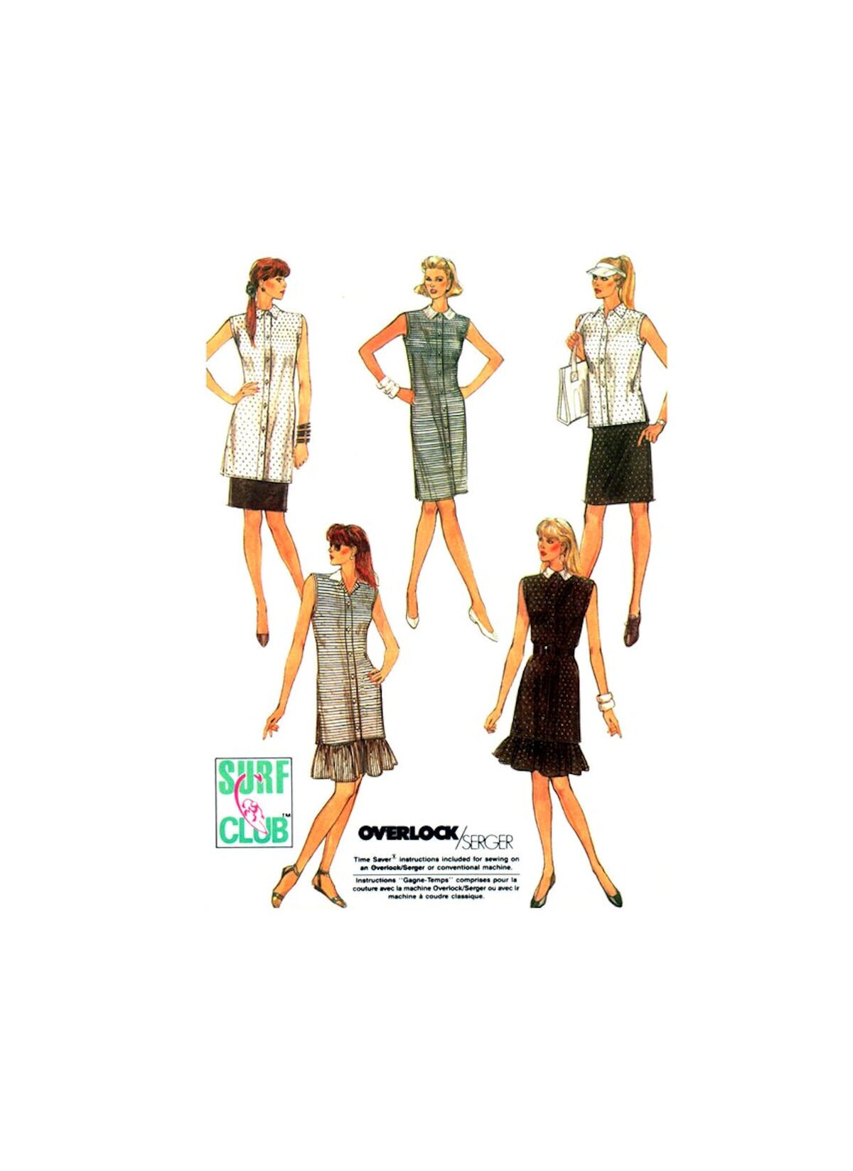 Simplicity 8551 Surf Club Design Dress, Tunic or Top and Straight or ...