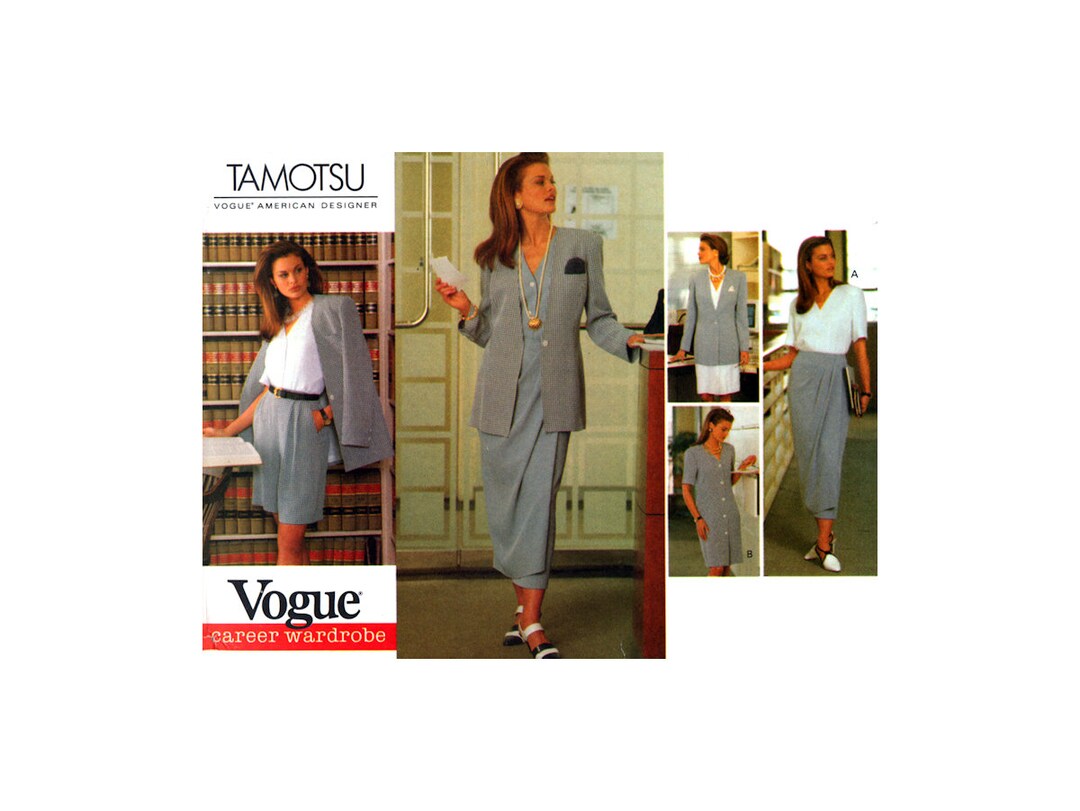 Vogue 1166 Tamotsu Jacket, Sleeveless Dress, Top, Skirt and Shorts ...