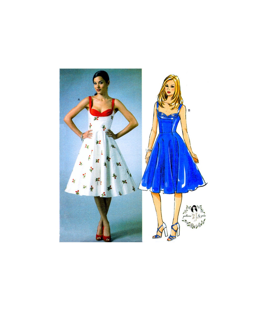 Butterick 5882 by Gertie Retro Fit and Flare Dress, Uncut, Factory ...