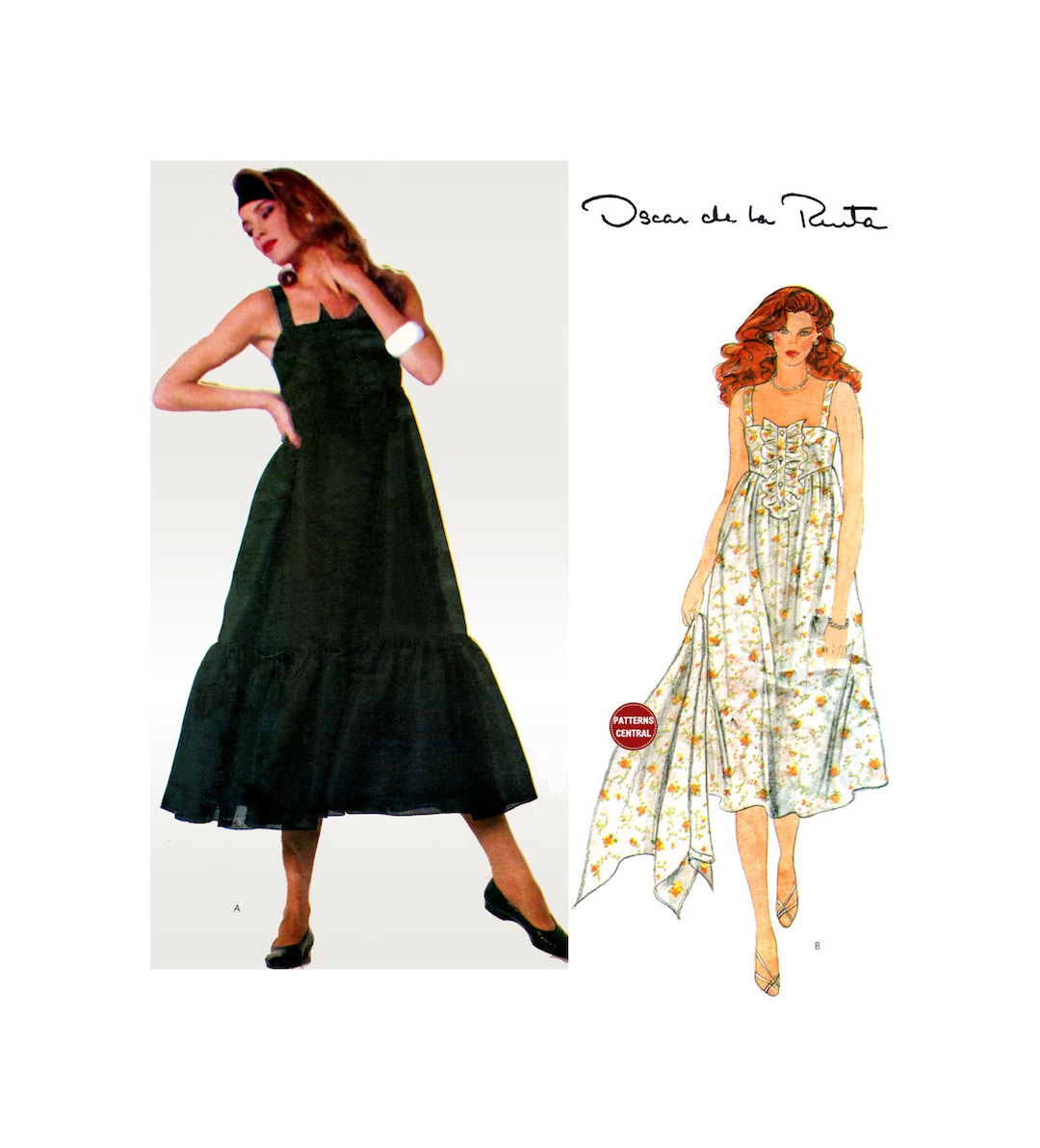 Sewing Pattern: Vogue 2927 Empire Waist Sundress in Two Lengths and ...