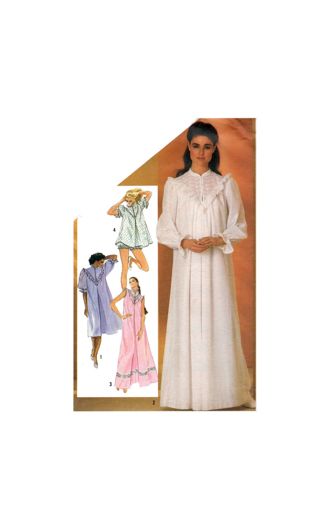 Simplicity 5738 Nighthgown in Two Lengths and Baby Dolls, Uncut ...