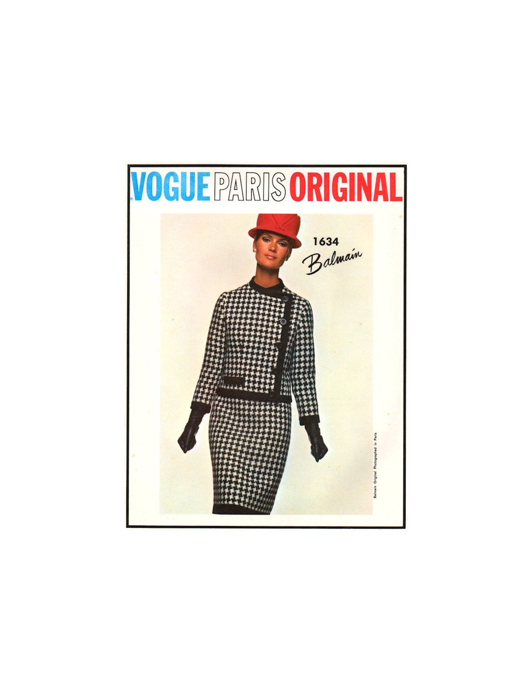 Vogue Paris Original 1634 Balmain Semi-fitted Dress With Jacket, Uncut ...
