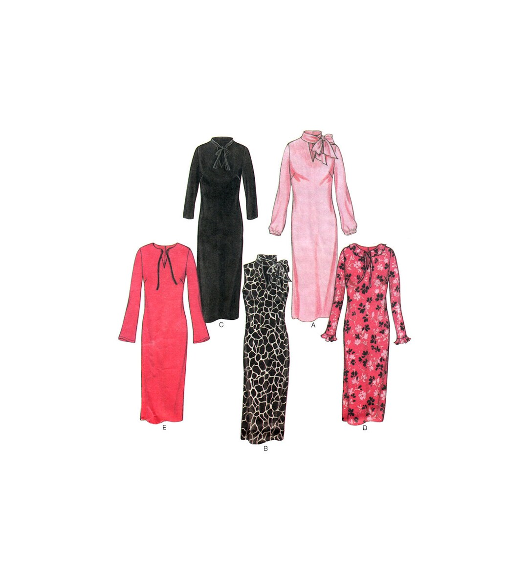 New Look 6001 Dress With Neckline and Sleeve Variations, Uncut, Factory ...