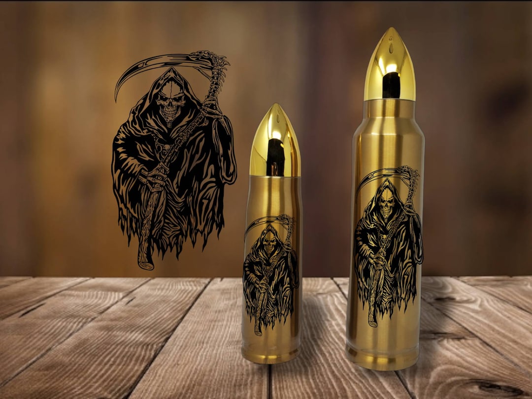 Grim Reaper Bullet Thermos Tumbler - Etsy