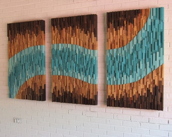 Modern Wood Wall Art Abstract Wood Wall Art Wood Wall Art | Etsy