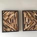 Modern Rustic Art-geometric Wood Art- Reclaimed Wood Art - Modern ...