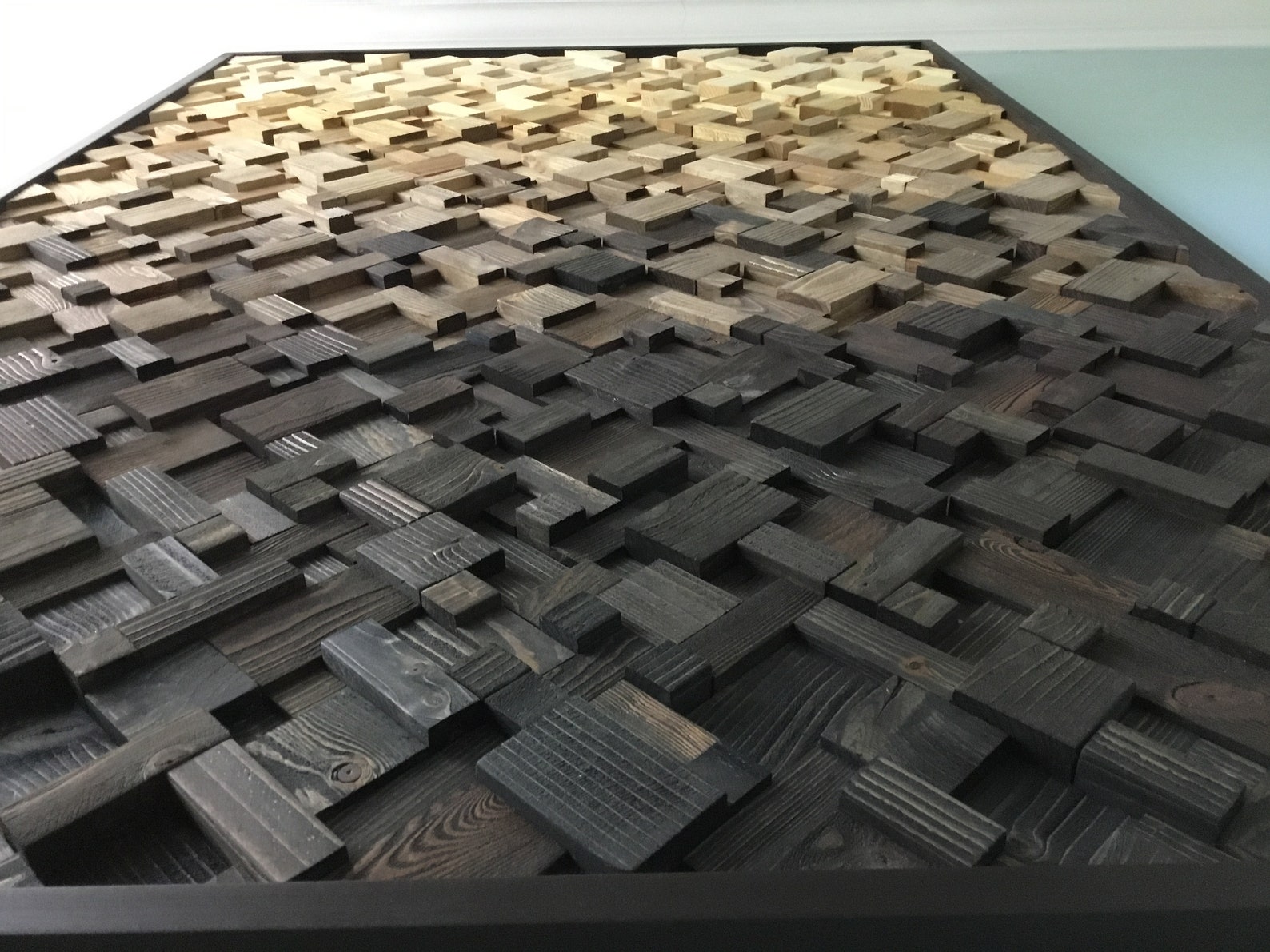 Transcending Color Works/zola/geometric Wood Art-gradient Wood - Etsy