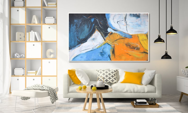 Modern Abstract Painting Large Abstract Art - Etsy