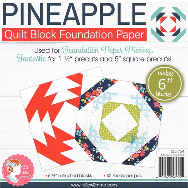 Pineapple Paper Pieced Pattern - Etsy