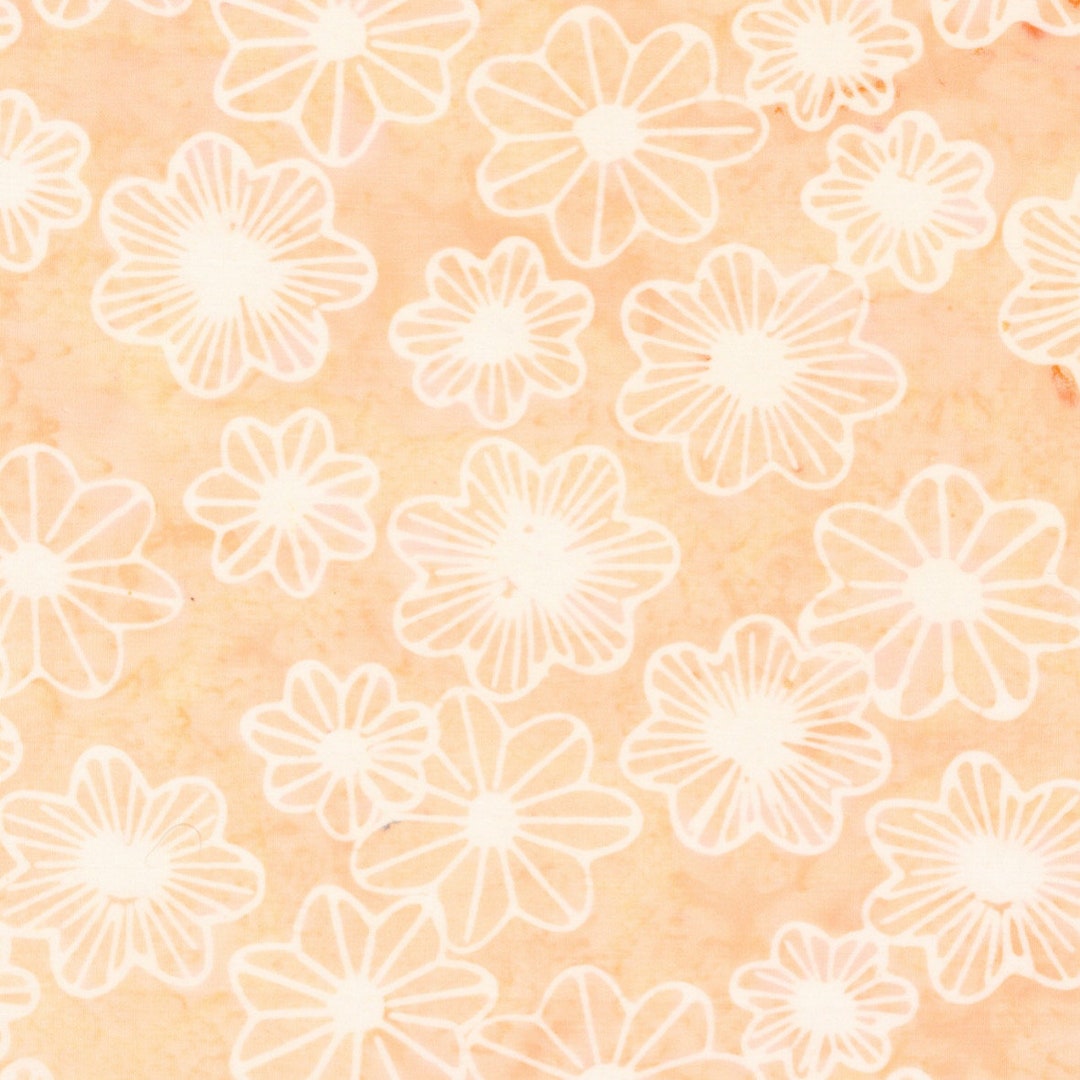 Peach Lilypad Batik Dutchy Blues Batik by Jacqueline De Jonge ...