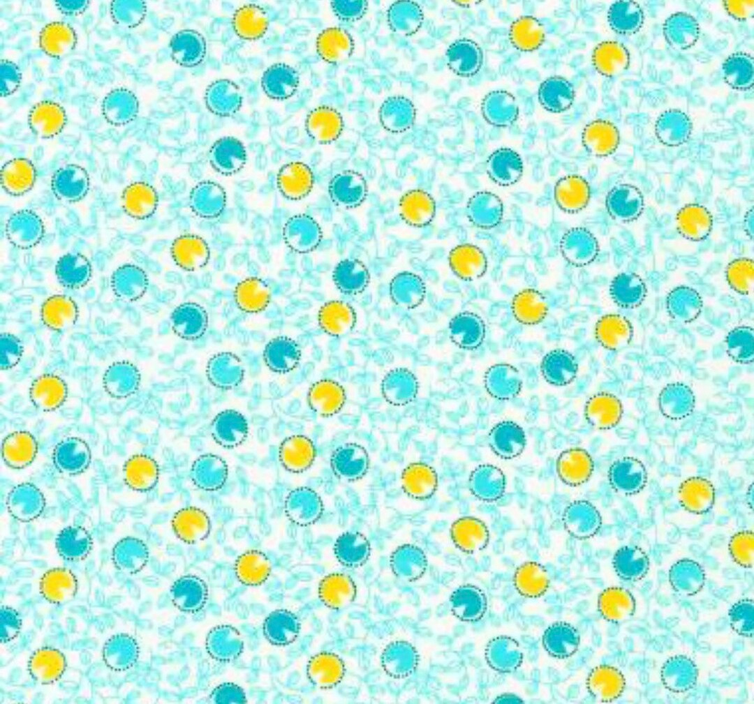 Azure Turquoise Dots Flowerhouse Gentle Petals by Debbie Beaves ...