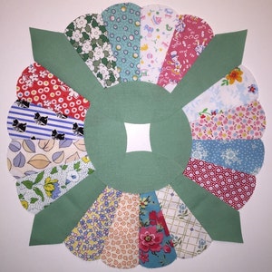 Dresden Plate Quilt Blocks Jade Green Set of 12 New - Etsy