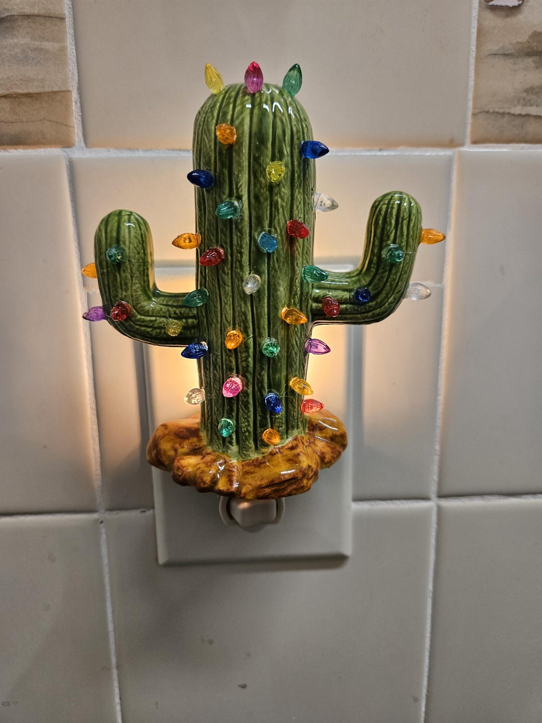Cactus Night Light - Etsy
