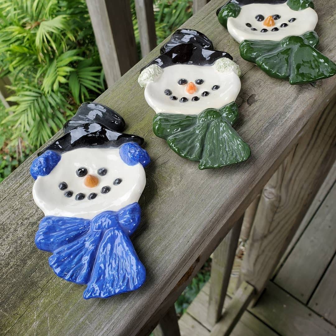 Snowman Spoon Rest - Etsy