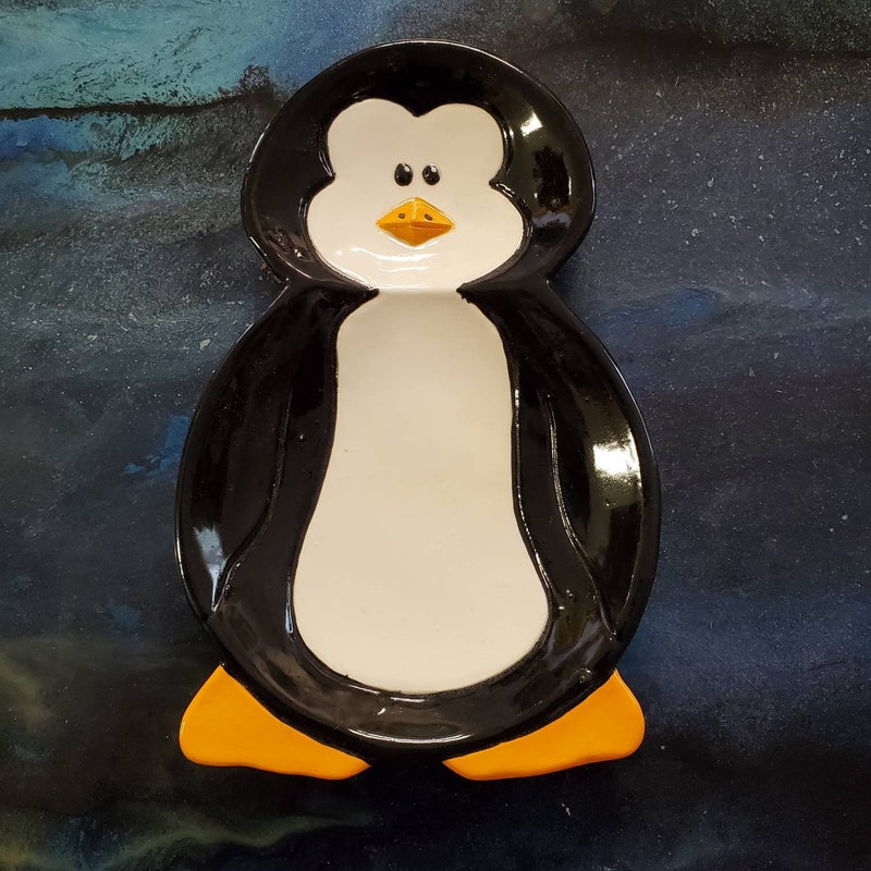 Penguin Plate - Etsy