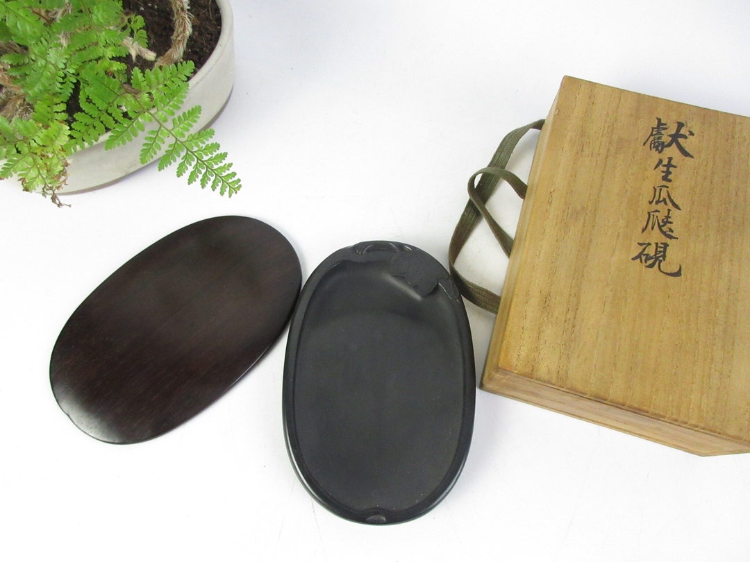 Japanese Vintage Gourd Shaped Ink Stone, by Amemiya Seiken - Etsy