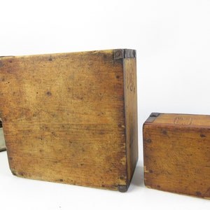 Japanese Vintage Measuring Boxes, Shabby Boxes, Set of 2 - Etsy