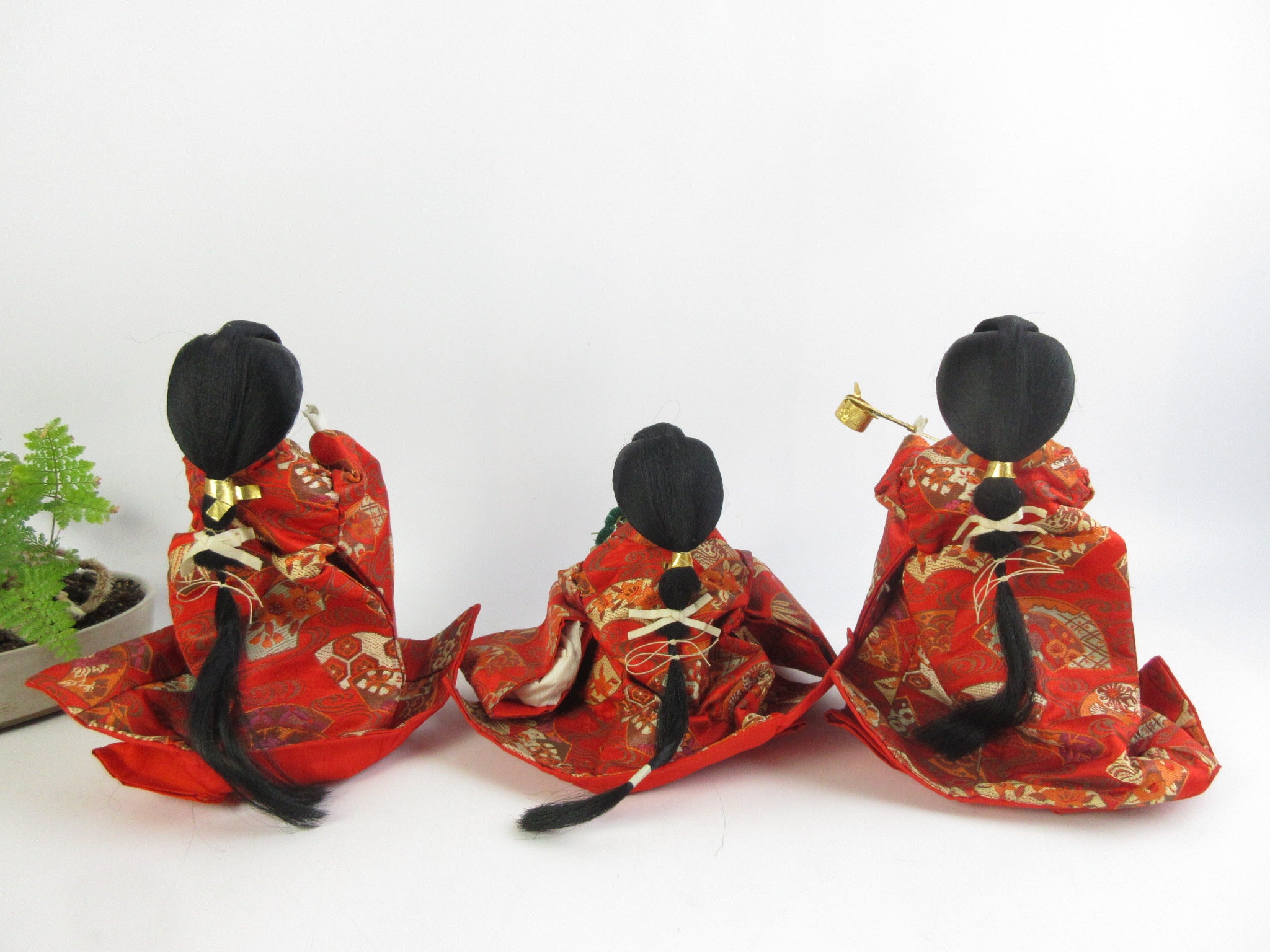 Japanese Vintage HINA Dolls, Three Court Ladies - Etsy