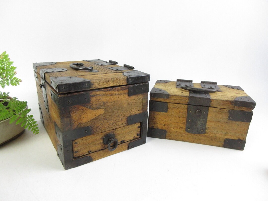 Japanese Antique Boxes, Set of 2 - Etsy