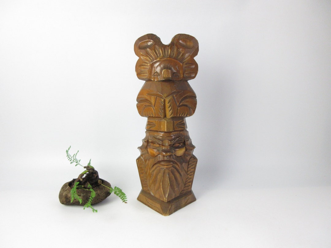 Japanese Vintage Wood Carving, Ainu, Bear - Etsy