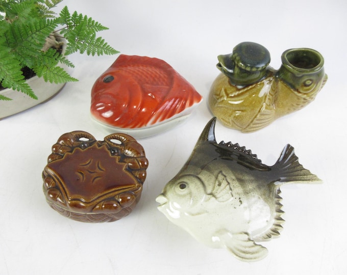 Vintage Ceramic Trinket Box Made in Japan Octagon Lidded Storage ...