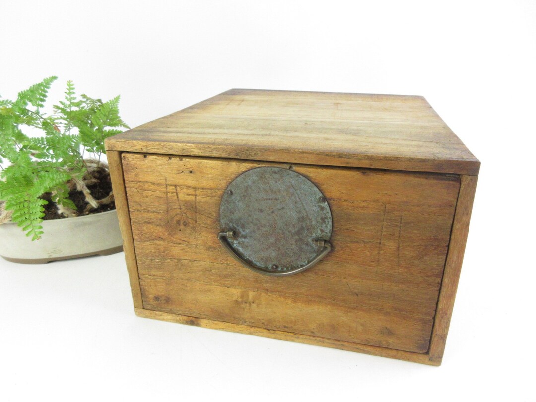 Japanese Vintage Wooden First Aid Kit Box, With Tin Plate - Etsy
