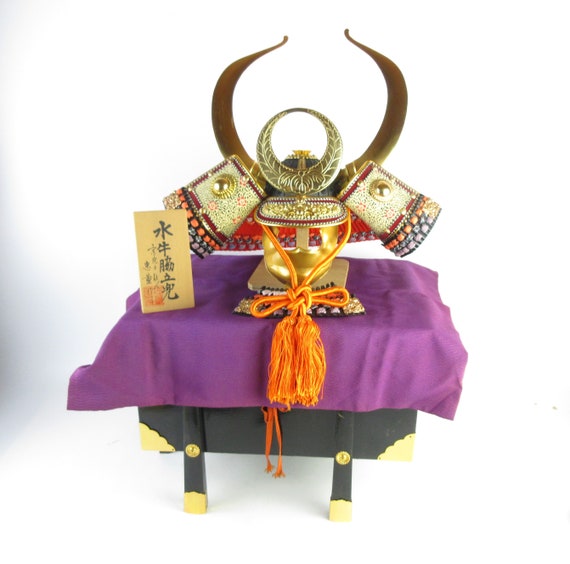 Japanese Miniature Samurai Helmet Kabuto By Tadashige | Etsy