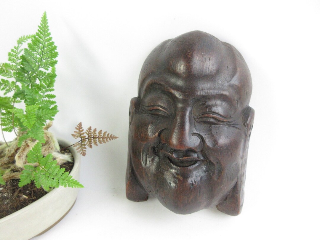 Japanese Vintage Bamboo Mask - Etsy